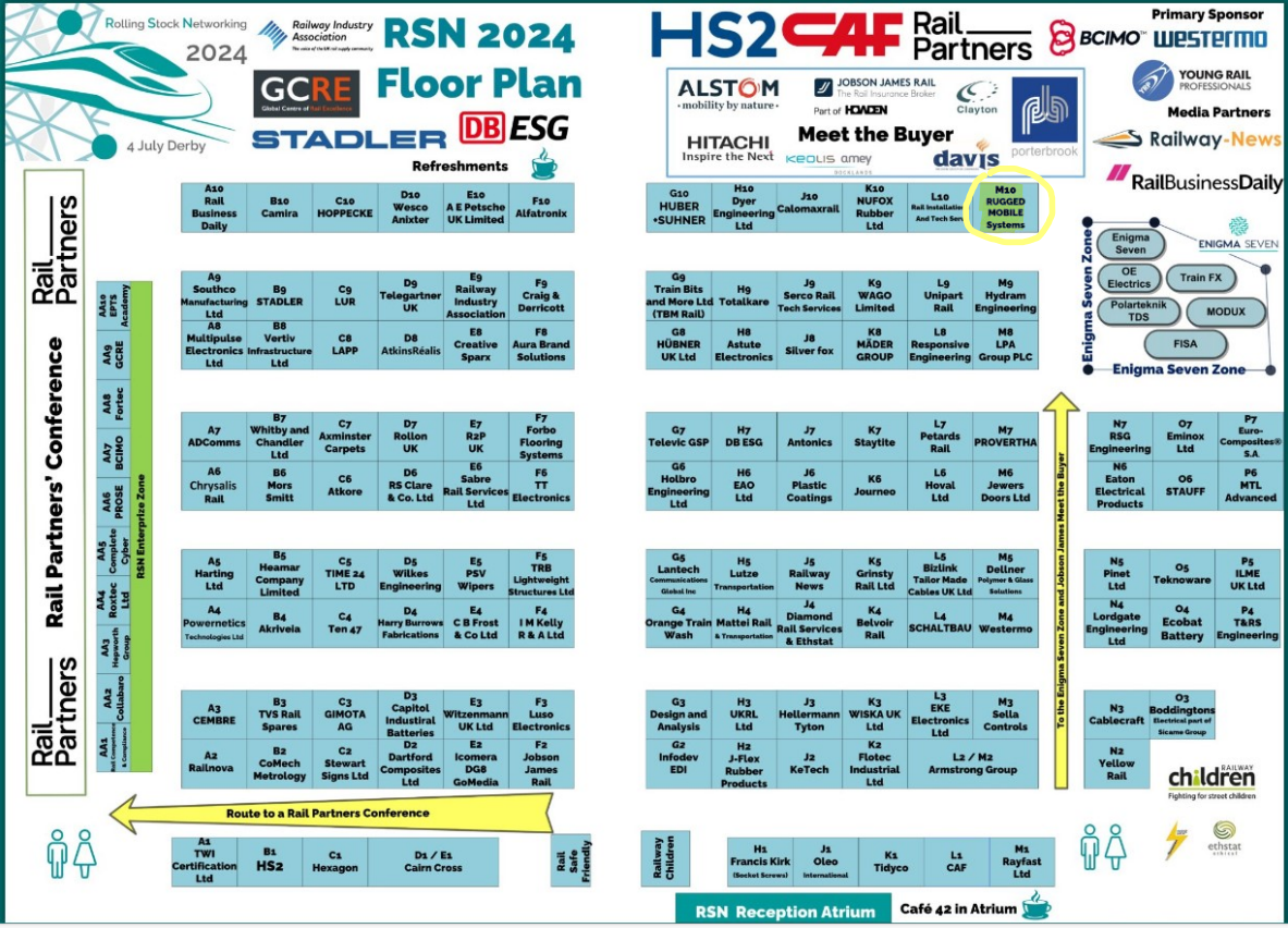 Visit Us at the RSN 2024 Rail Show on 4th July 2024